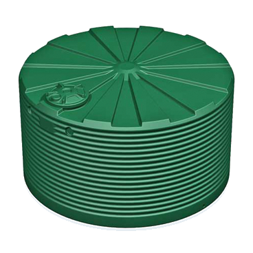 9,000 Litre Round Squat Team Poly Water Tank – TanksOnline